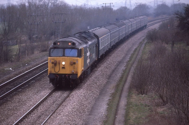 ORIGINAL 35MM SLIDE BR Class 50 no.50001 at Doncaster works +rights for ...