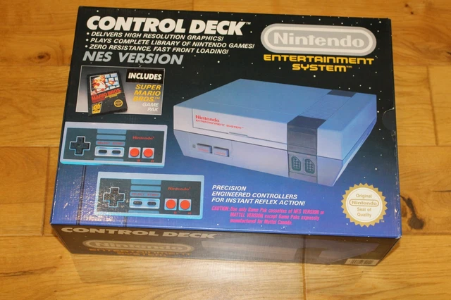 NINTENDO ENTERTAINMENT SYSTEM PAL NES Control Deck Console Mario Boxed ...