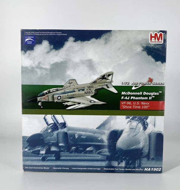 HOBBY MASTER 1/72 McDonnel Douglas F-4J Phantom II Show Time 100 HA1902 ...