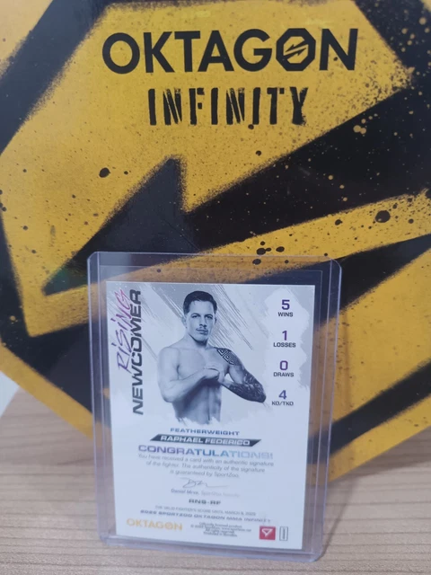OKTAGON INFINITY MMA Cards Karte 2025 Raphael Federico 11/40 rising EUR ...