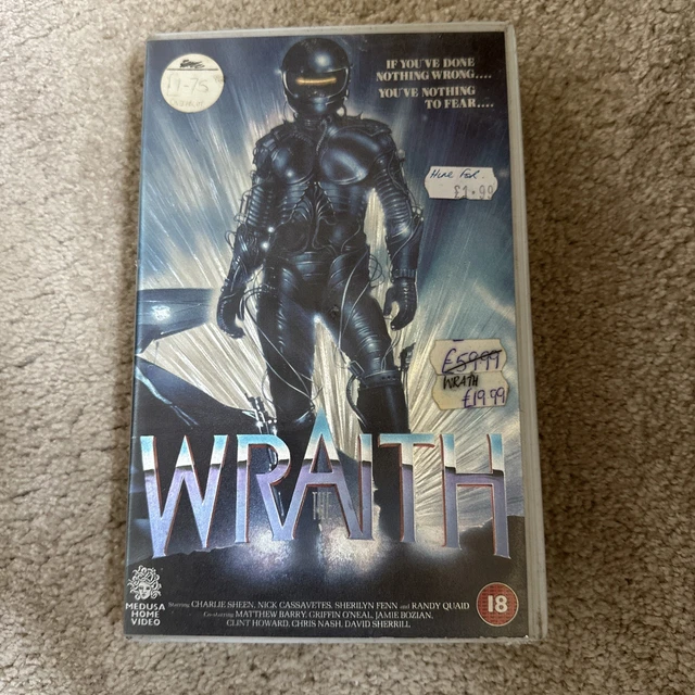 THE WRAITH VHS Tape 1986 Charlie Sheen Horror Big Box Ex Rental £10.78 ...