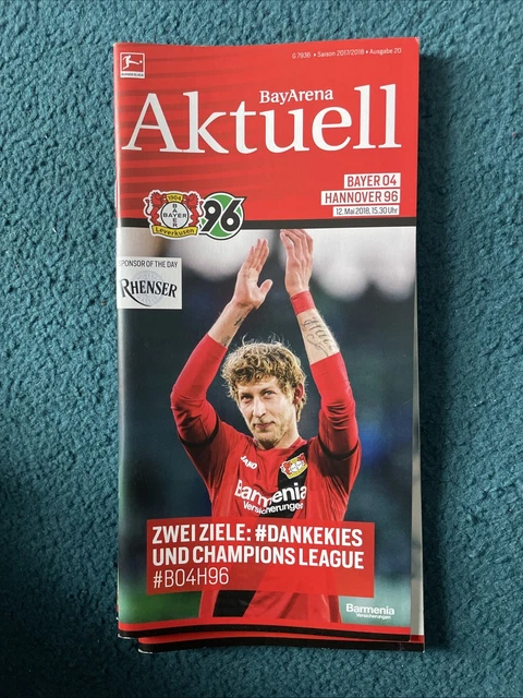 BAYER LEVERKUSEN PROGRAMMES 17/18 Season £1.70 - PicClick UK
