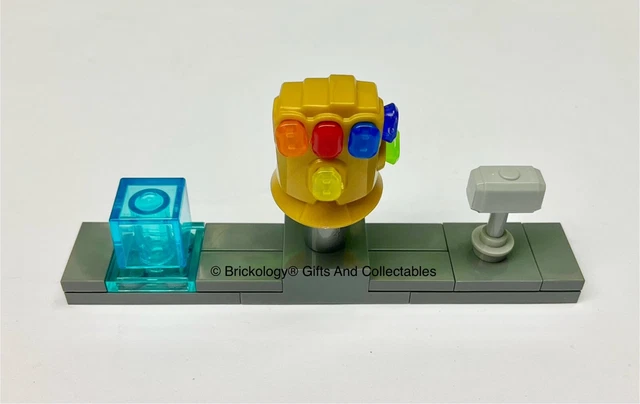 LEGO MINIFIGURE TESSERACT Cube Thor’s Hammer Infinity Gauntlet MOC ...