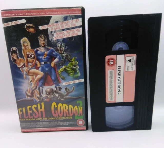 FLESH GORDON 2 Meets The Cosmic Cheerleaders - PAL VHS Video Tape ...