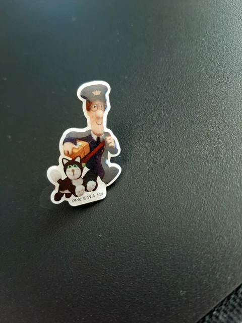 POSTMAN PAT AND His Black & White Cat Pin Badge Rare Vitage £2.99 ...