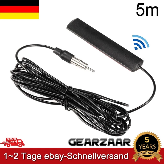 DAB+ AUTOANTENNE DAB Klebeantenne Kfz Fenster Antenne Autoradio DIGITAL ...