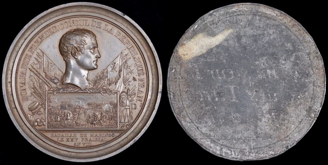 NAPOLEON, BATTLE OF Marengo. Large Bronzed Electrotype Medal, c.1800 ...