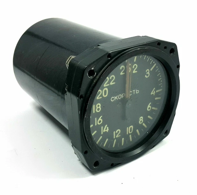 AIRCRAFT COCKPIT INDICATOR Speed Meter Mig-21 Russian Soviet Combat ...