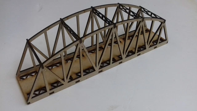 Bridge City Square BR010 Single Track Extra Long Girder Rail Bridge OO ...