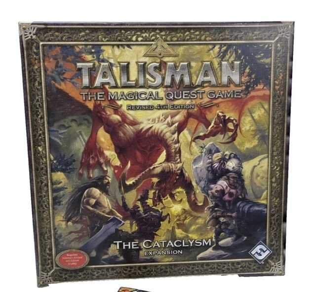 TALISMAN REVISED 4TH Ed Cataclysm Expansion Box Complete Game Board ...