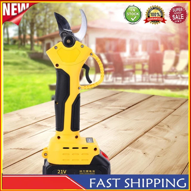 RECHARGEABLE CORDLESS TREE Pruner with Battery Heavy Duty Power Pruner ...