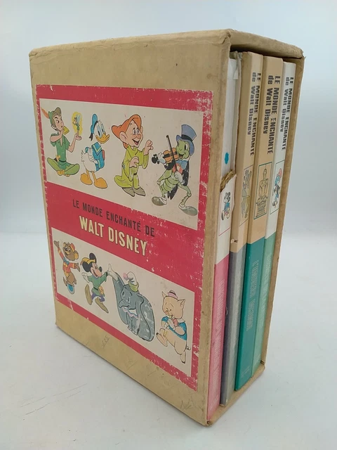LE MONDE ENCHANTÉ De Walt Disney Coffret 4 Livres Édition Le Livre De ...
