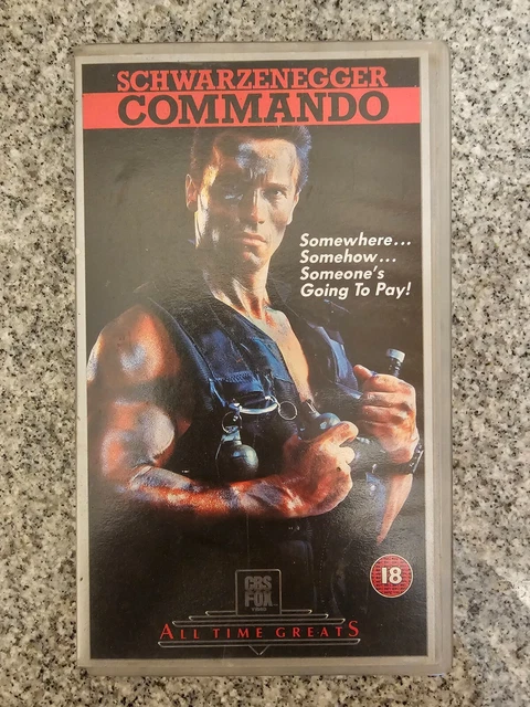 &COMMANDO& VINTAGE VHS Video Tape Starring Arnold Schwarzenegger £4.99 - PicClick UK