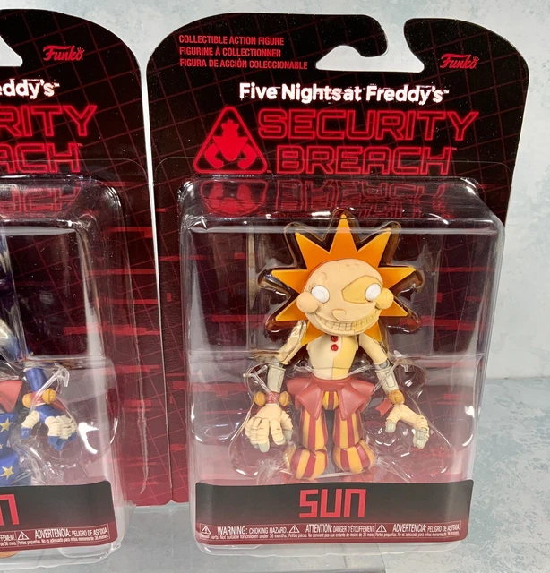 FIVE NIGHTS AT Freddys Sun & Moon FNAF Security Breach Funko Action ...