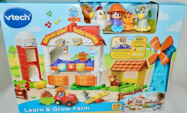 NEW VTECH LEARN & GROW FARM w/100+ Sounds/Songs, Many Accs - Minor Pkg ...