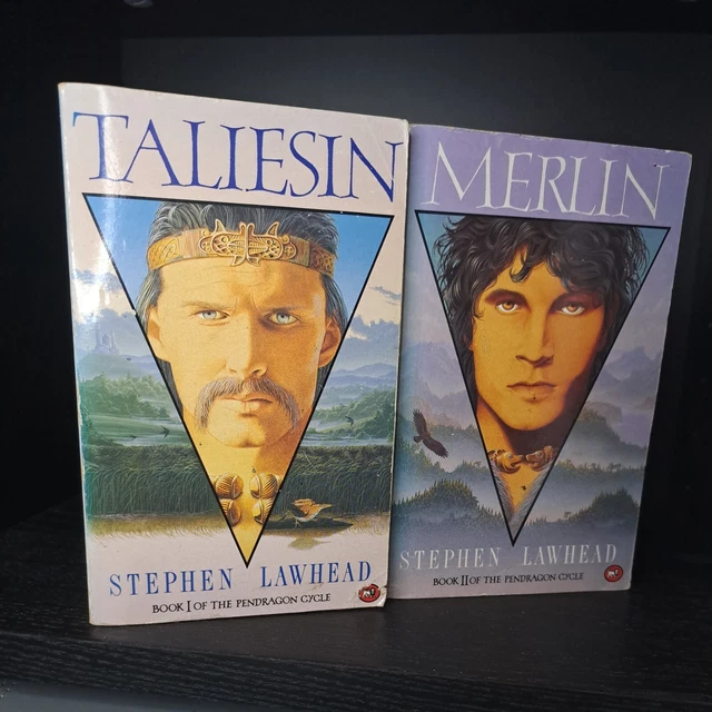 TALIESIN, MERLIN, PENDRAGON Cycle by Stwphen Lawhead x 2 Paperbacks ...