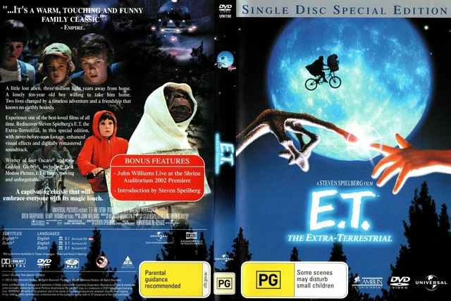 E.T. - THE Extra-Terrestrial - Single Disc - DVD - NEW - Never played ...