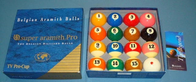 SUPER ARAMITH PRO Tv Billiard Pool Balls Set With Box $220.00 - PicClick