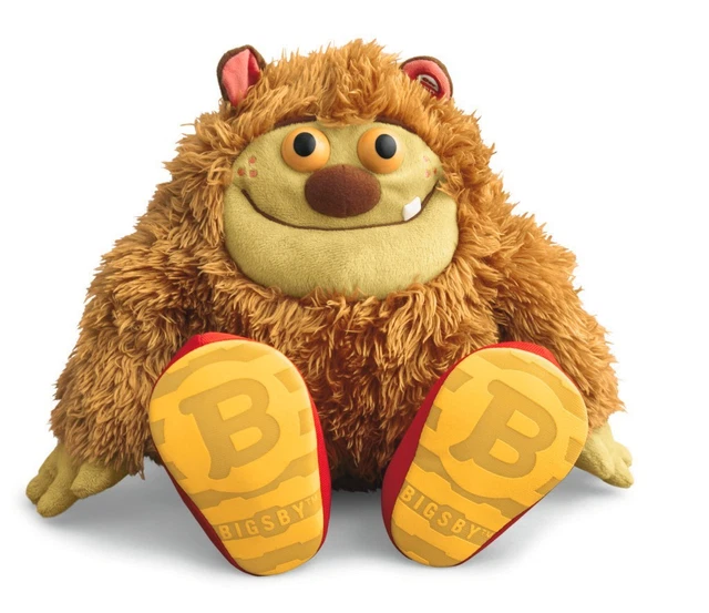 HALLMARK INTERACTIVE STORY Buddy Bigsby Brown Monster Stuffed Animal ...