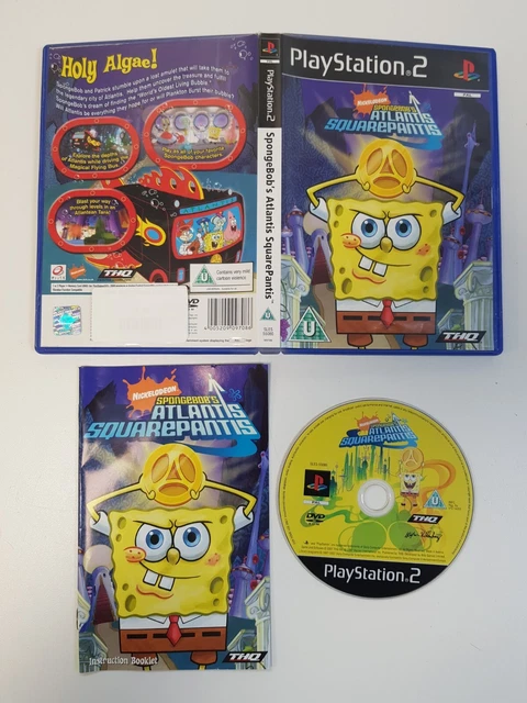 PS2 SPONGEBOB ATLANTIS Squarepantis Game Nickelodeon Sony PlayStation 2 ...