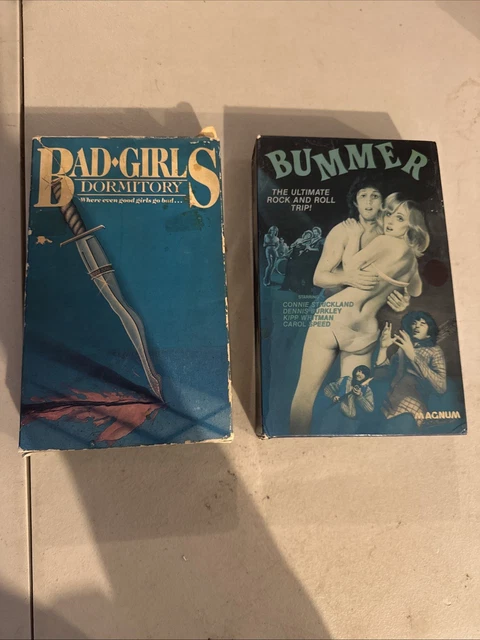 BAD GIRLS DORMITORY & Bummer 1985 Rare Horror Sleaze Exploitation VHS ...