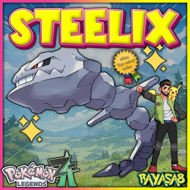 STEELIX POKÉMON LEGENDS ZA 6IV Best Stats Home🌟 Mega Evolution... $4.22 ...
