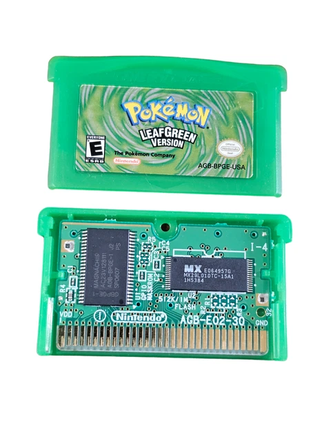 AUTHENTIC POKEMON LEAF Green Version Game Boy Advance GBA Nintendo ...