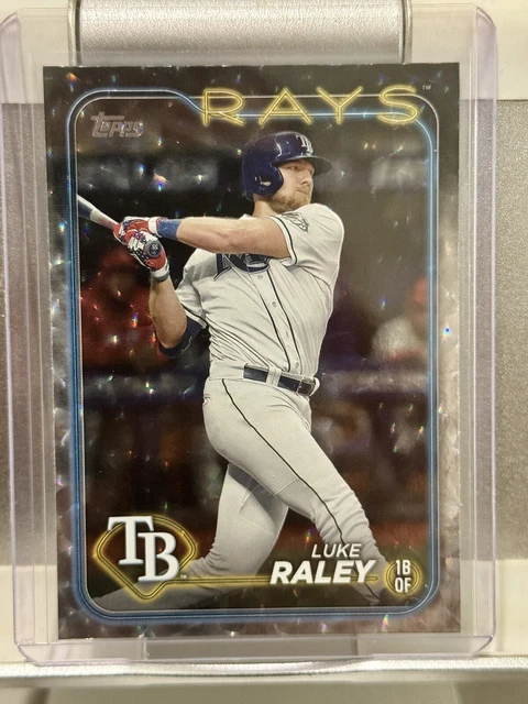 LUKE RALEY&& 2024 Topps Series 1 #181 Lamina d'argento parallela ...