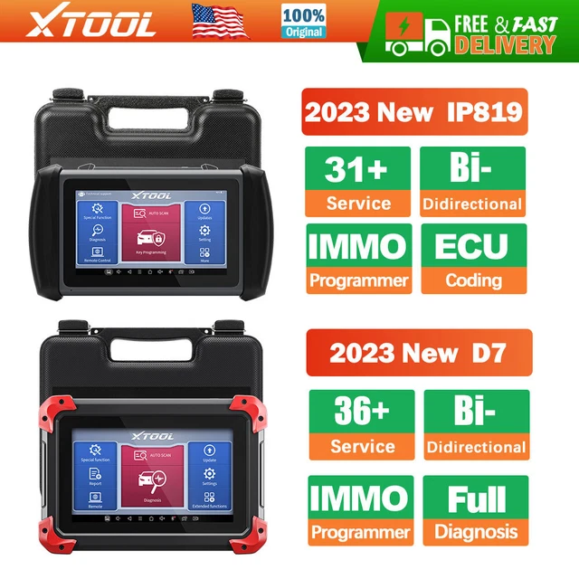 XTOOL D7 IP819 Bidirectional Scanner Auto Diagnostic Scan Tool Code ...