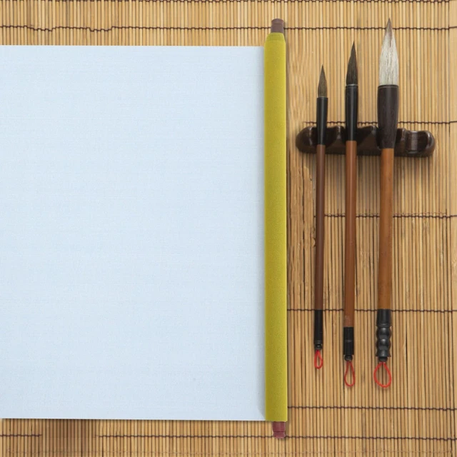 REUSABLE WATER WRITING Cloth Scrolls 1.4mx46cm Chinese Calligraphy Mat ...