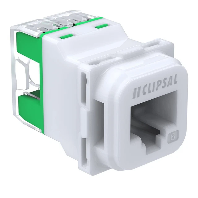 CLIPSAL ACTASSI RJ45 Jack CAT6 UTP 40M | Translucent $18.04 - PicClick AU