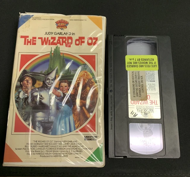 THE WIZARD OF Oz -White Clamshell Vhs-Vintage Judy Garland £7.57 ...
