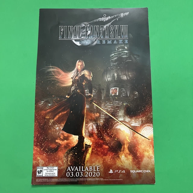 FINAL FANTASY VII 7 Remake Poster Store Display EUR 92,19 - PicClick FR