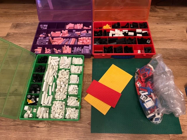 WILKO BLOX CREATIVE Building Blocks, Wheels, Doors, Windows, Carry ...