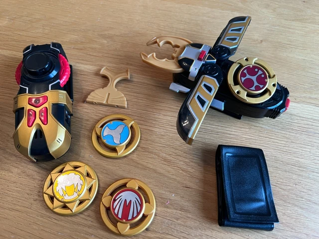 POWER RANGERS NINJA Storm DX Thunder Morpher & wind morpher + 4 discs ...