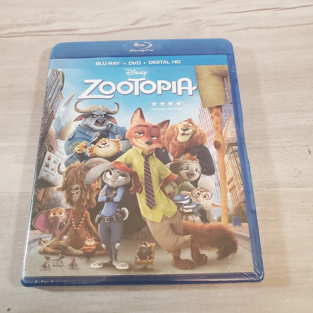 DISNEY MOVIE ZOOTOPIA Blu-ray DVD & HD numérique neuf scellé famille ...