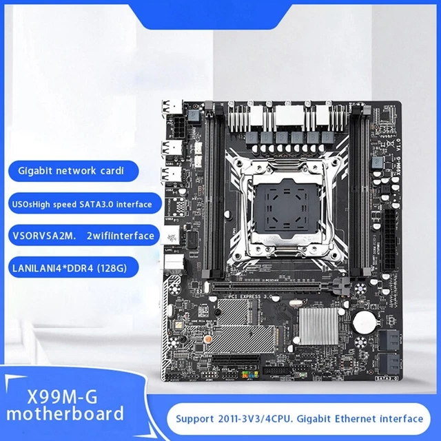 LA CARTE MÈRE X99M-G Prend en le Processeur LGA 2011-3V3V4 128 Go DDR4 ECC3905 EUR 67,19 ...