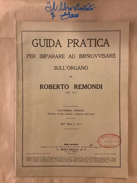 SPARTITO GUIDA PRATICA Per Imparare Ad Improvvisare Sull’organo Remondi ... SPARTITO GUIDA PRATICA Per Imparare Ad Improvvisare Sull’organo Remondi ...