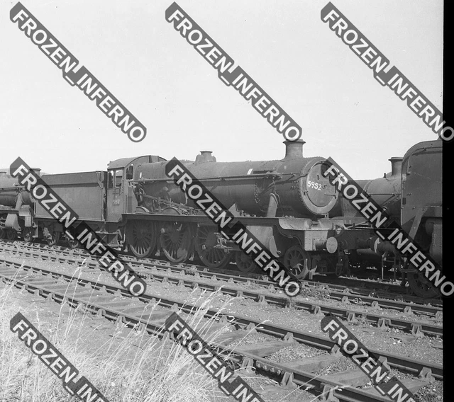 OLD TRAIN NEGATIVE.BRITISH Railways Steam Locomotive.No.5952 In ...