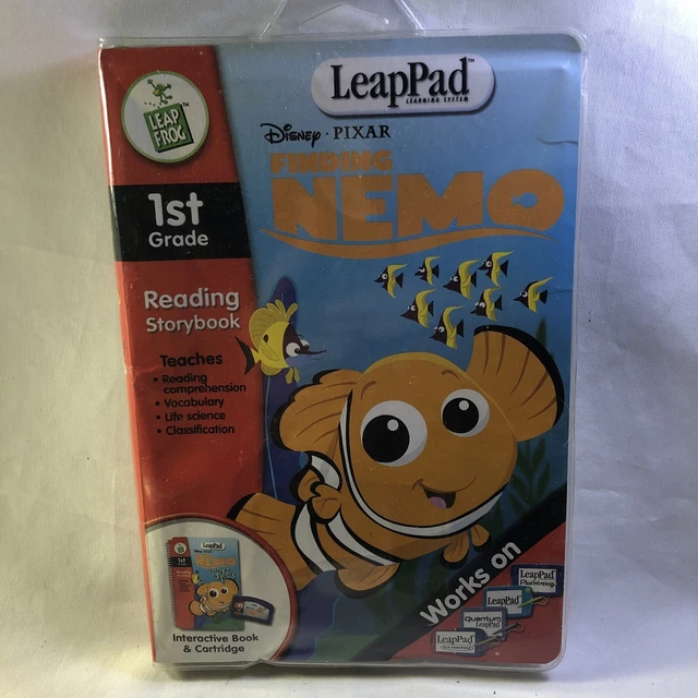 FINDING NEMO LEAPPAD Learning System Leap Frog 1st Grade Reading ...