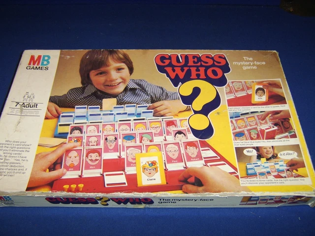 VINTAGE GUESS WHO? MBgames 1980. 24 Replacement red game Cards . £3.99 ...