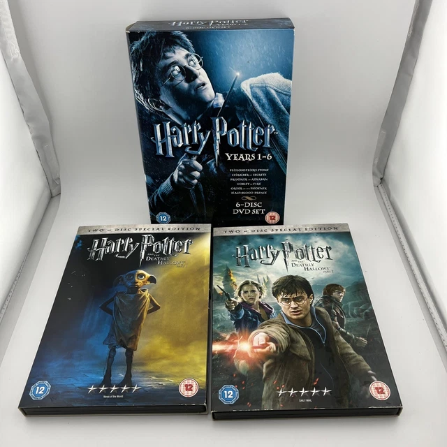 HARRY POTTER WARNER Brothers Complete 8 Movie Collection DVD Bundle Lot ...