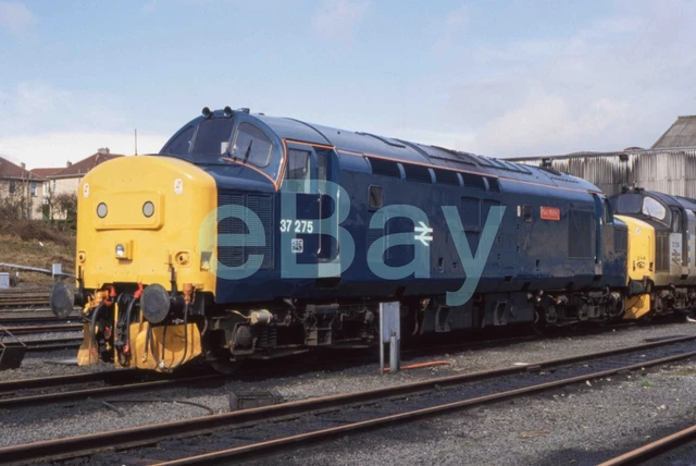 35MM RAILWAY SLIDE of Class 37 37275 @ Eastfield Copyright to Buyer £4. ...