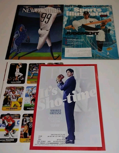 2024 MLB MVP Shohei Ohtani Time Magazine 2022 Aaron Judge New Yorker SI ...
