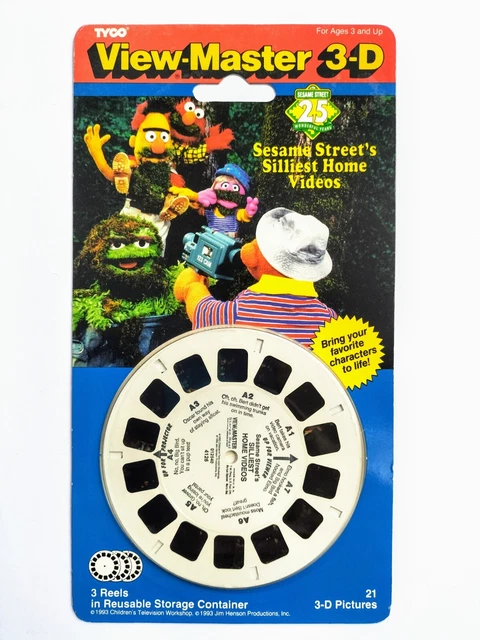 1993 SESAME STREET'S Silliest Home Videos Tyco View-Master New Old ...
