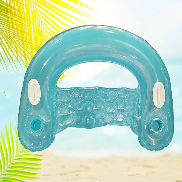 PVC WATER LOUNGER Adult Inflatable Pool Water Floating Bed for Beach ...