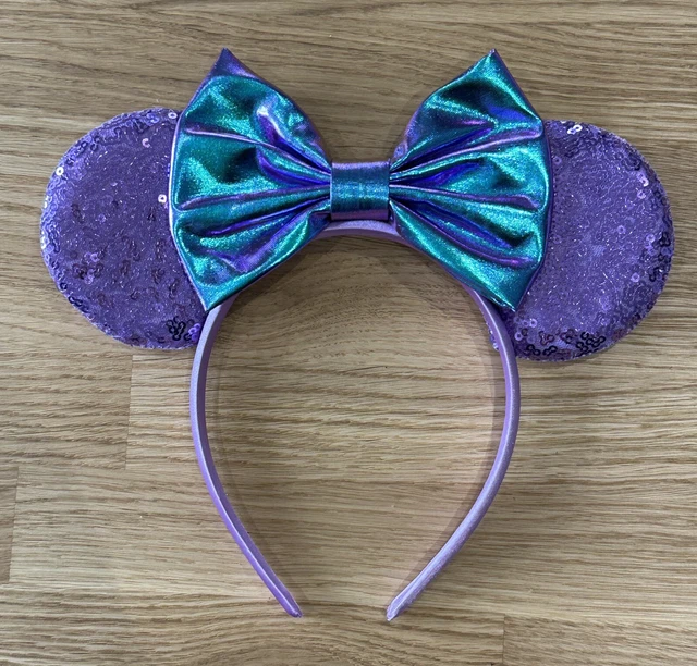 PURPLE MOUSE EAR Headband Disney Inspired Minnie Mickey £5.49 - PicClick UK