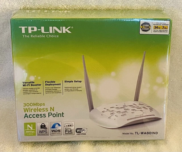 TP-LINK 300MBPS WIRELESS N Access Point AP Bridge Repeater Multi SSID ...