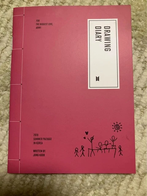 BTS 2019 SUMMER Package Jungkook Drawing Diary Only Bangtan Boys ...