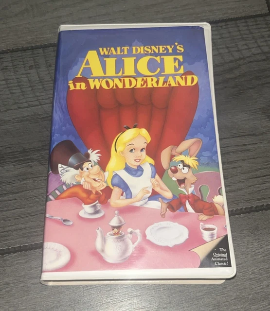 WALT DISNEY CLASSICS Alice In Wonderland VHS Tape Black Diamond £8.84 - PicClick UK